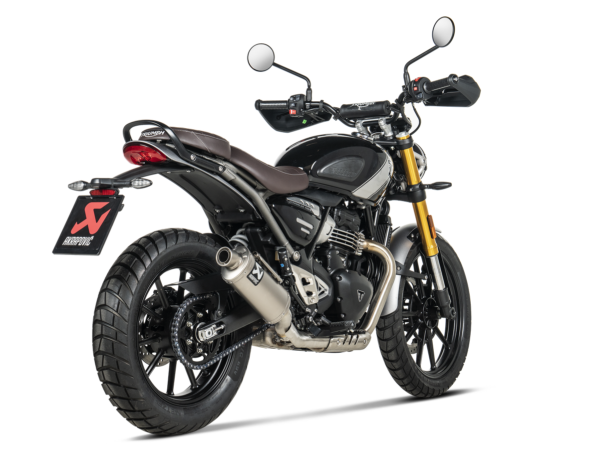 AKRAPOVIC S-T4SO1-HDT Triumph Scrambler 400X (2024+) Slip-On Exhaust ...