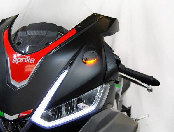 NEW RAGE CYCLES Aprilia RSV4 (21/24) LED Mirror Block-off Turn Signals ...